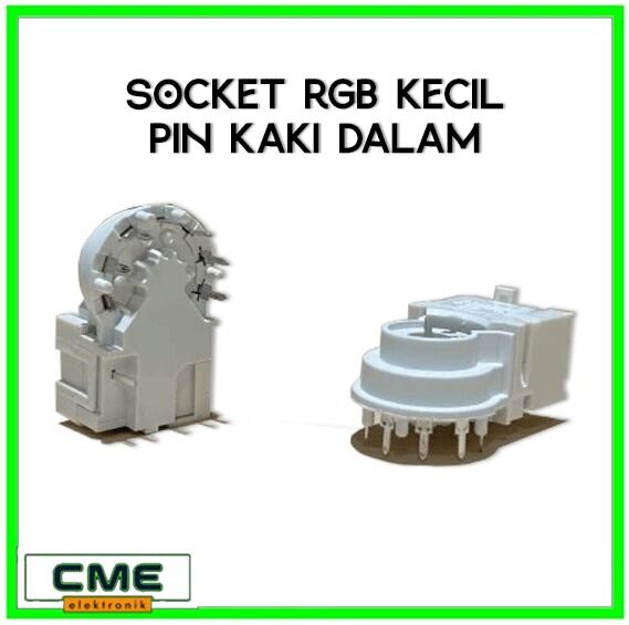 CRT Socket Soket RGB Tv Tabung Leher Kecil / Besar Pin 6 - 7 - 8 - 9 ...