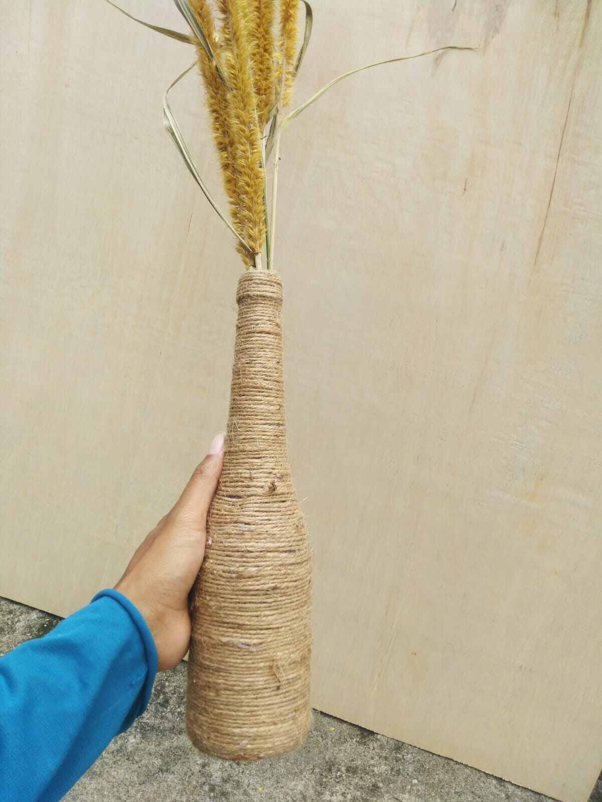 Vas tali rami / vas bunga kering aesthetic /vas botol kaca vas meja ...