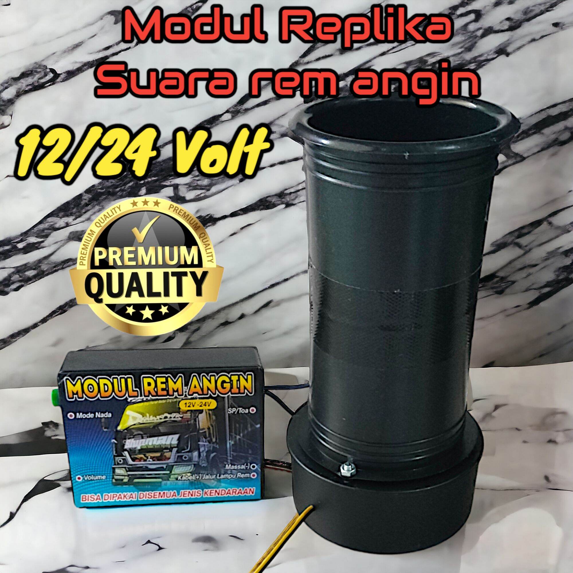 Modul Suara rem angin elektrik 50 Nada 1 & 2 Speaker 12-24 Volt bisa ...