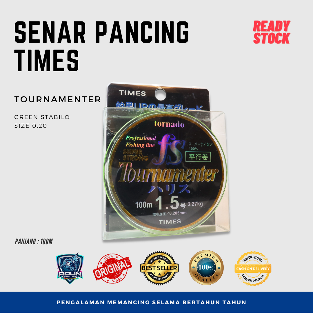 Senar Pancing Nylon Monofilament Times Tournamenter Untuk Mancing Lomba ...