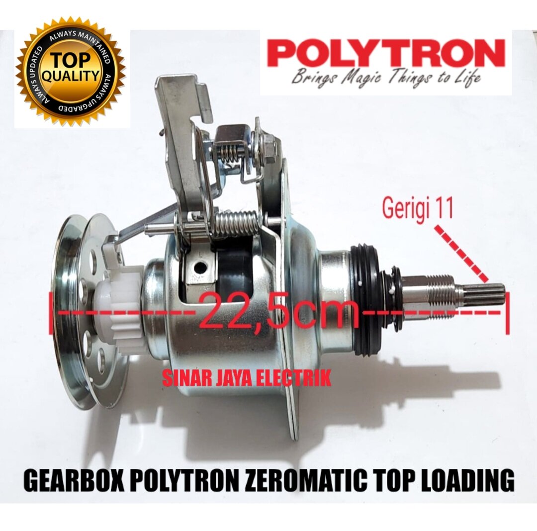 GEAR BOX MESIN CUCI POLYTRON ZERO MATIC 1 TABUNG / TOP LOADING | Lazada ...