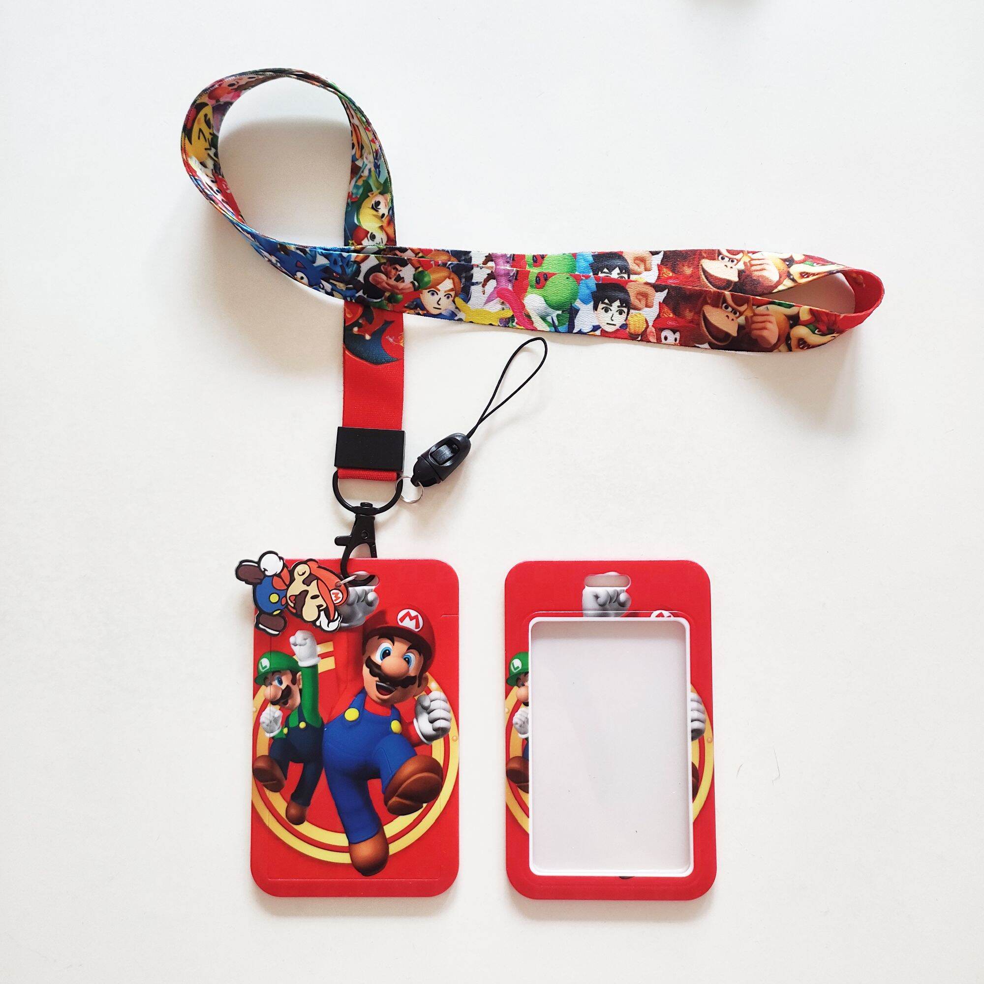 ID Card Holder Name Tag Lanyard / Kalung Wadah Kartu Identitas Super ...