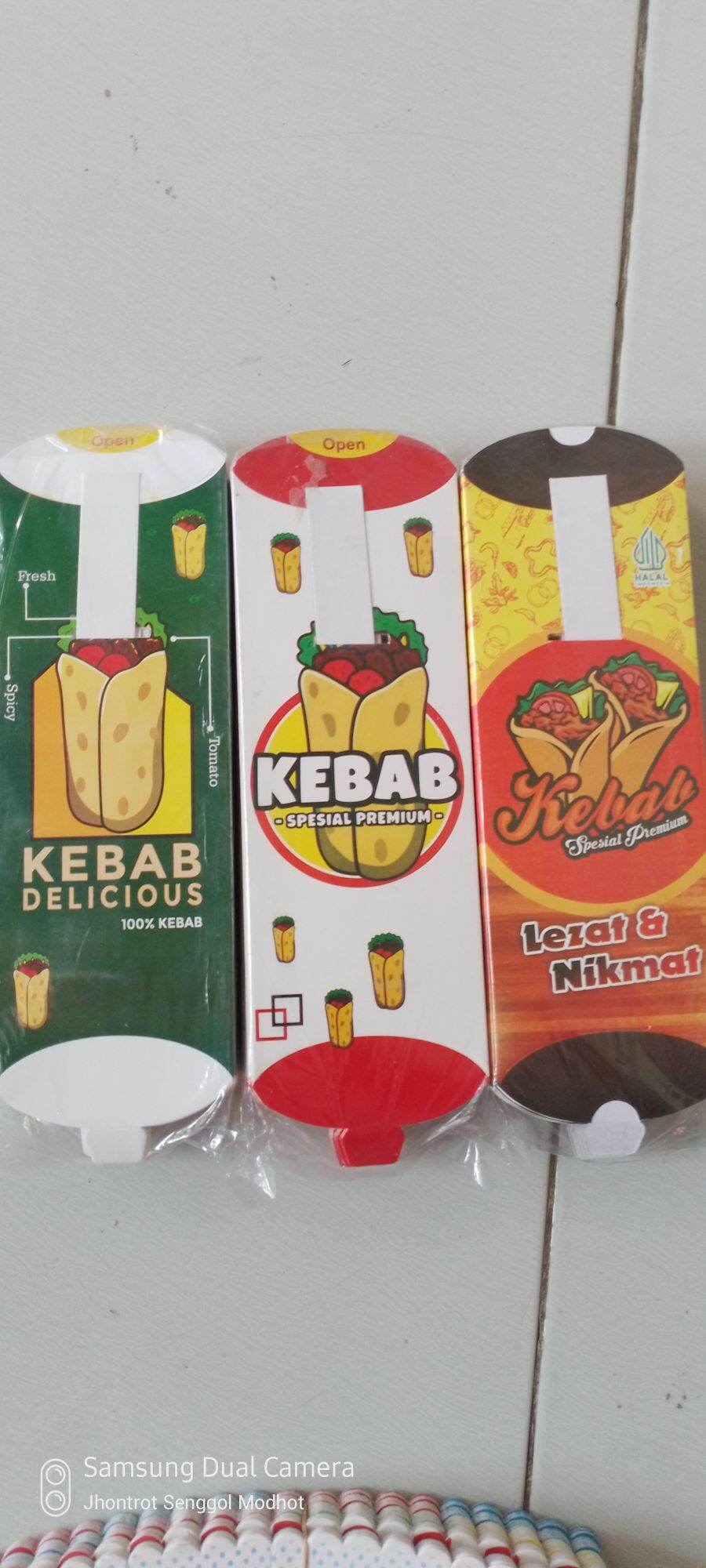 dus kebab isi 100 lembar/ wadah kebab isi 100 lembar / kemasan kebab ...