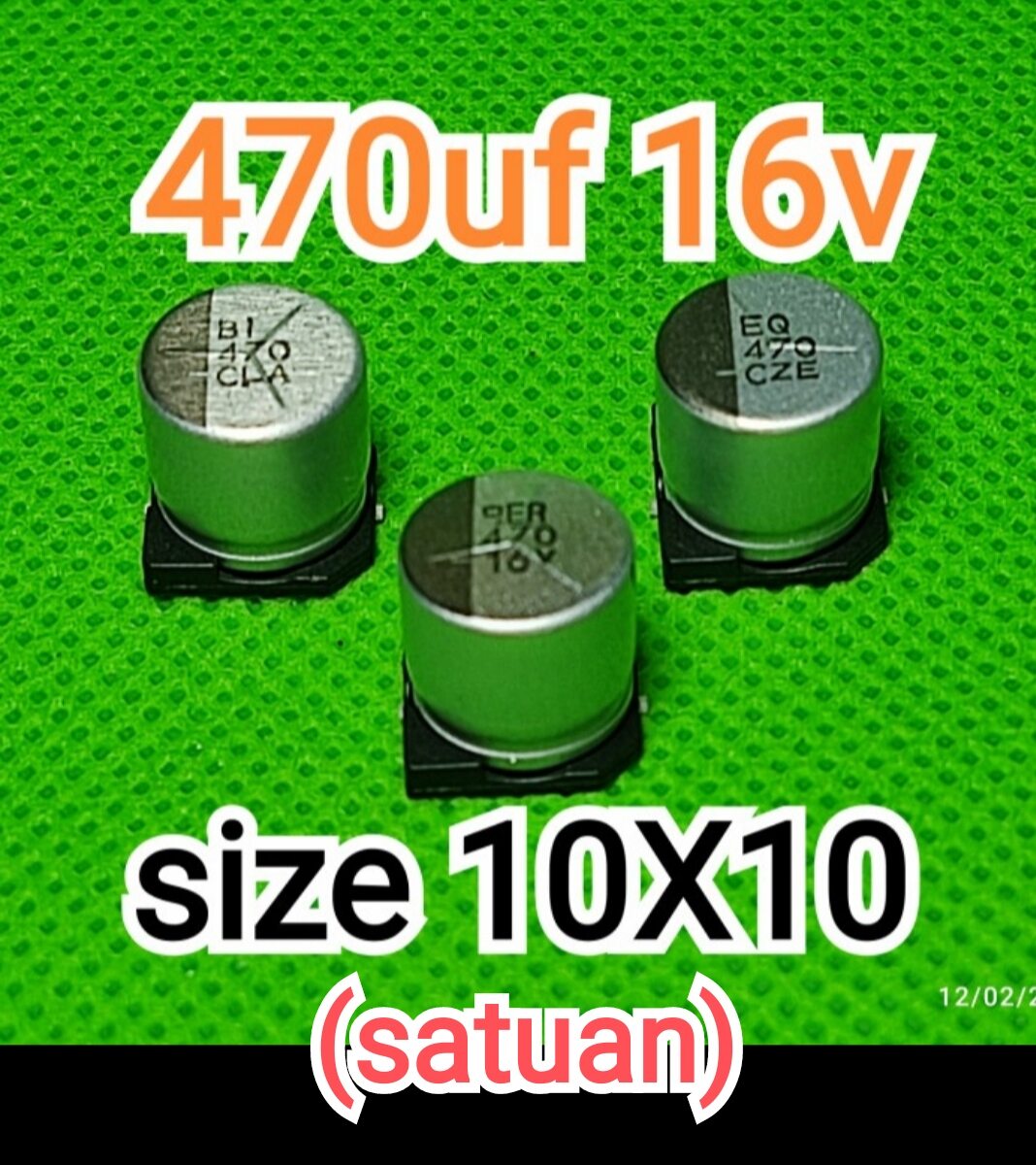Solid kapasitor capasitor elko elco SMD 470uf 16v 10x10 C High quality ...