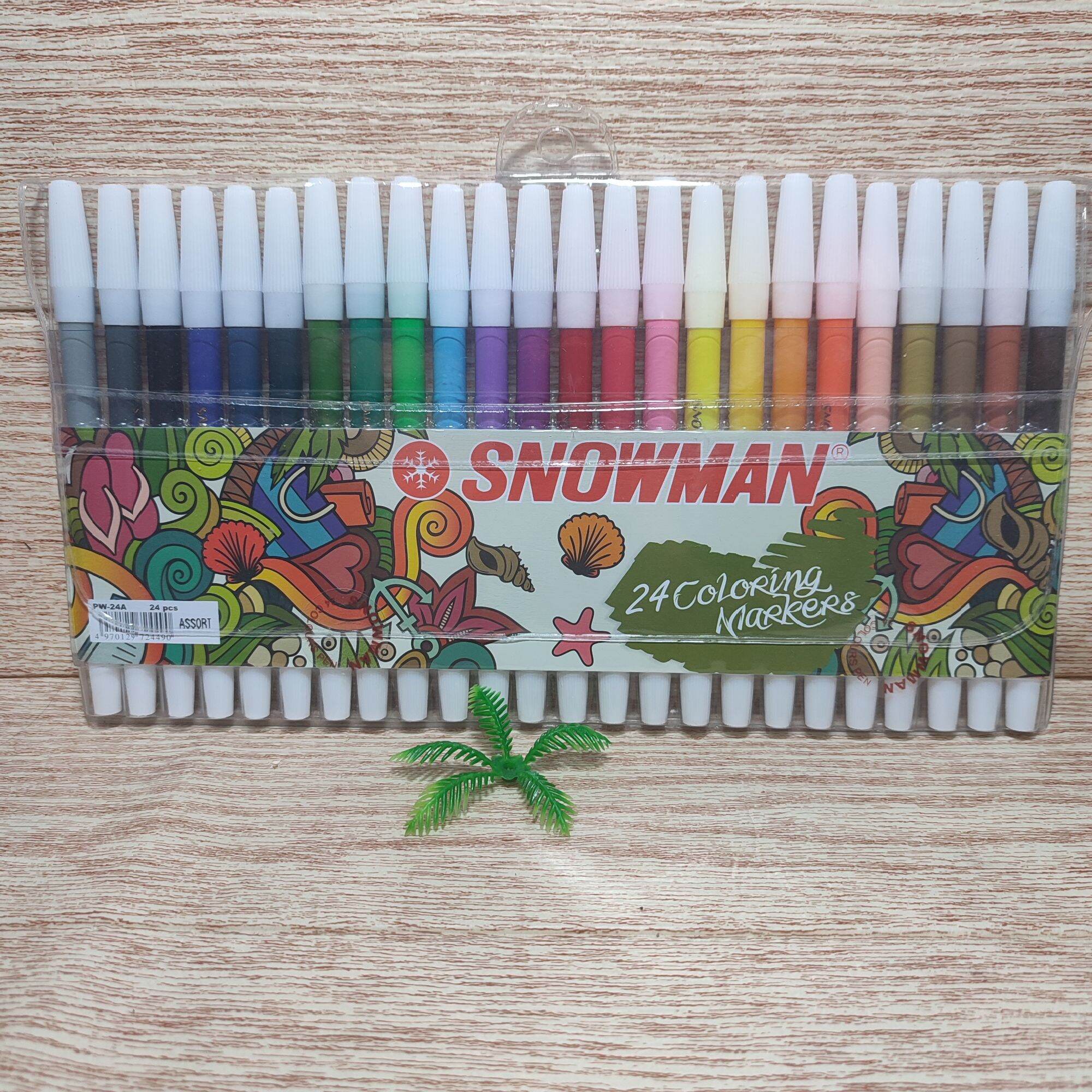 Spidol SNOWMAN 24 Warna / 24 Coloring Markers Snowman | Lazada Indonesia