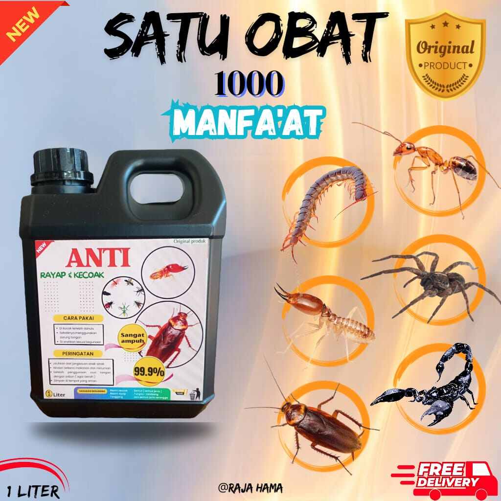OBAT PEMBASMI RAYAP 100% AMPUH 1 LITER+FREE 250 ML || racun rayap ...
