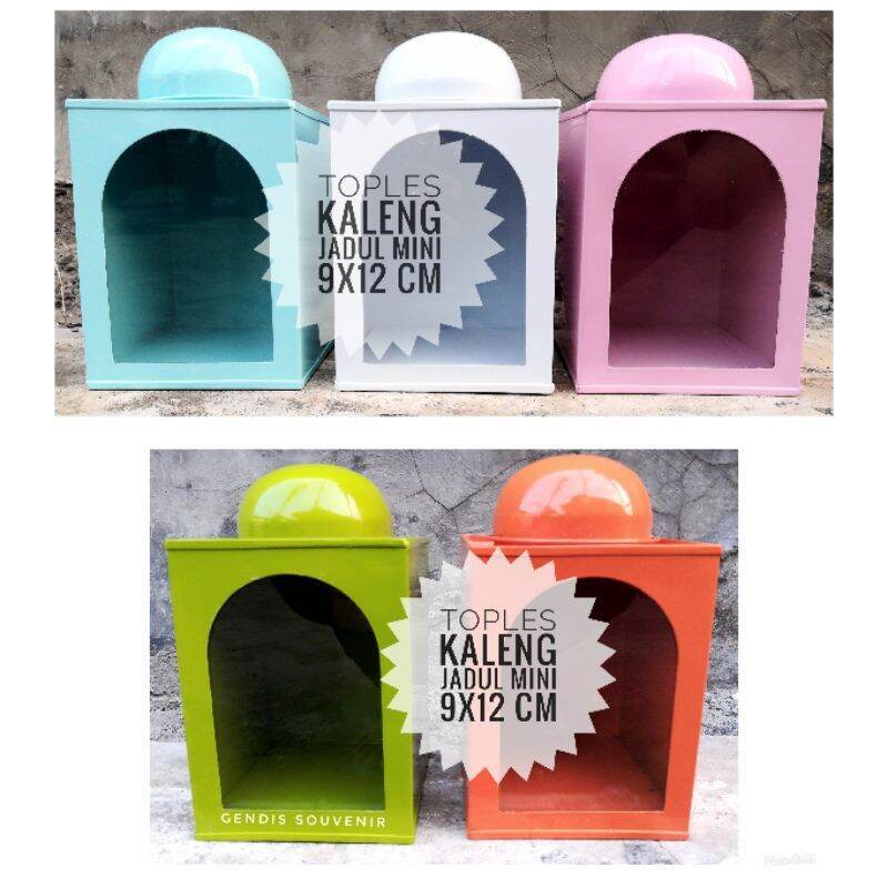 Premium Model Baru Kaleng Kerupuk Mini Tutup Kubah 19X12 | Lazada Indonesia