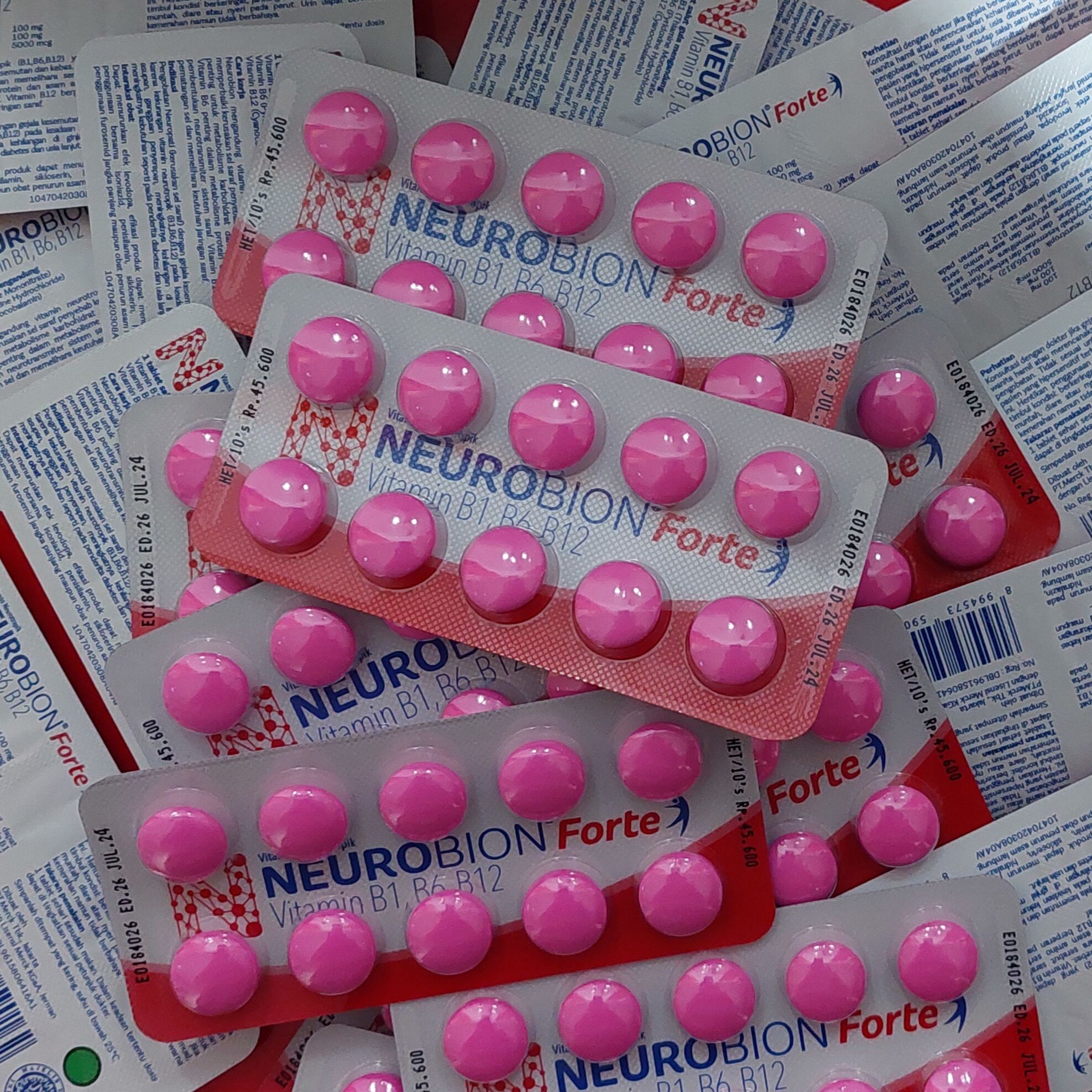 neurobion forte tablet (10 tablet) neurobion pink strip | Lazada Indonesia