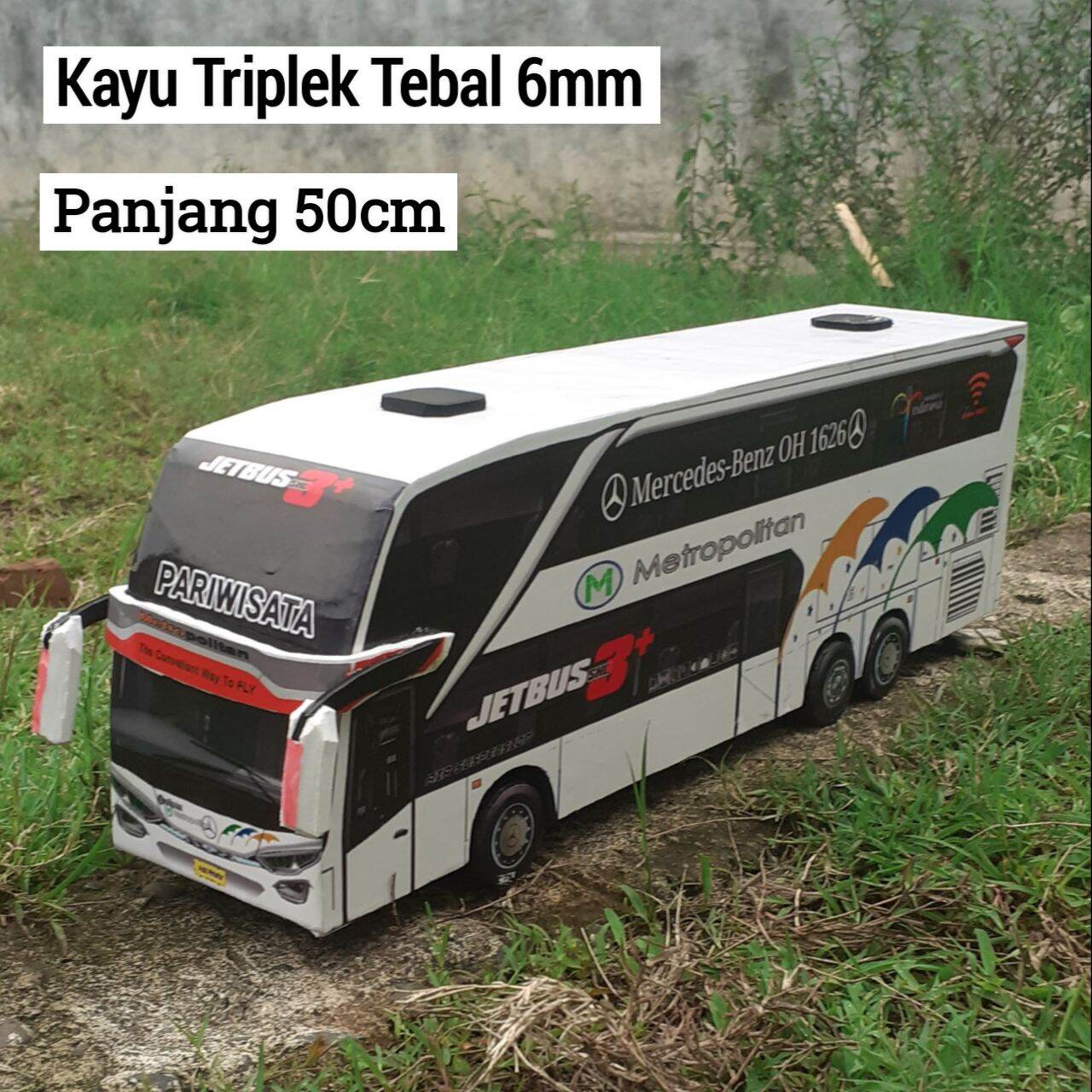Miniatur Mainan Bus Miniatur Bus PO METROPOLITAN New Double Decker ...
