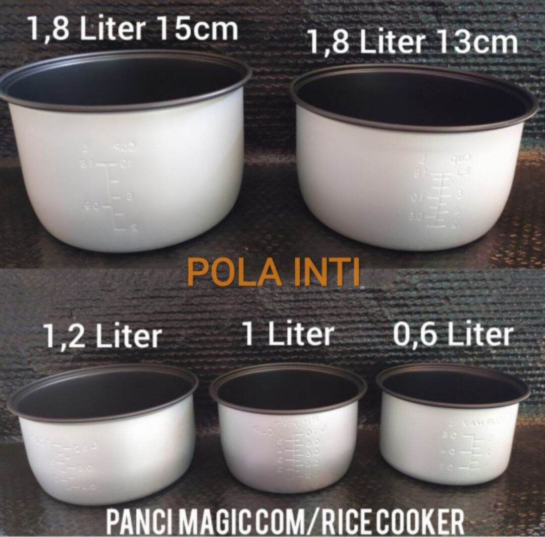 Panci Rice Cooker Magic Com Teflon Miyako Cosmos 0,6 1 1,2 1,8 Liter ...