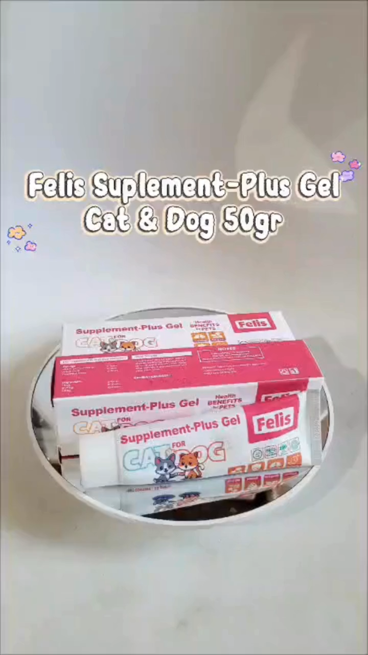 Felis supplement plus gel cat dog 50gr SPG energi tambahan nafsu makan ...