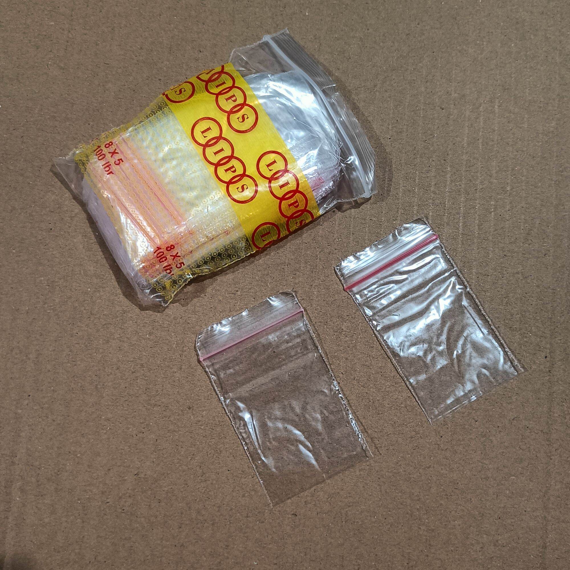 plastik klip kecil ukuran 5x8 cm (isi 100 lembar) kantong plastik klip ...