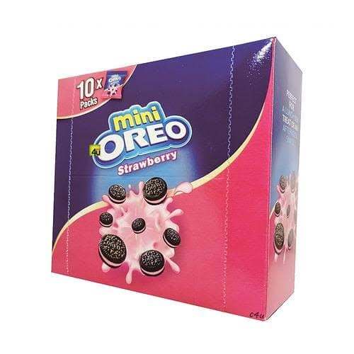 Box Mini Oreo Rasa Strawberry (10 pcs x 20,4gr) Cemilan enak dan murah ...