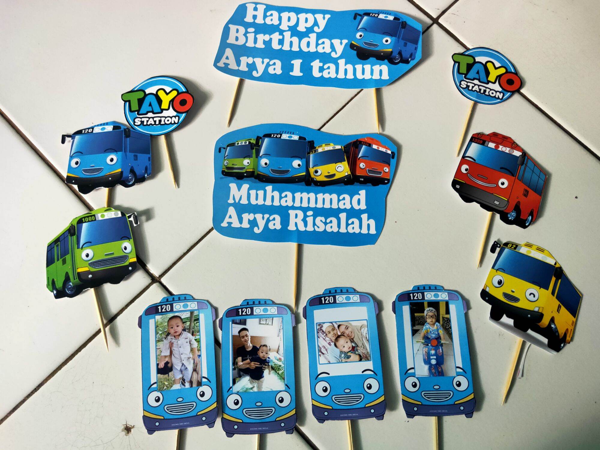 Topper Cake Tayo / Hiasan kue | Lazada Indonesia