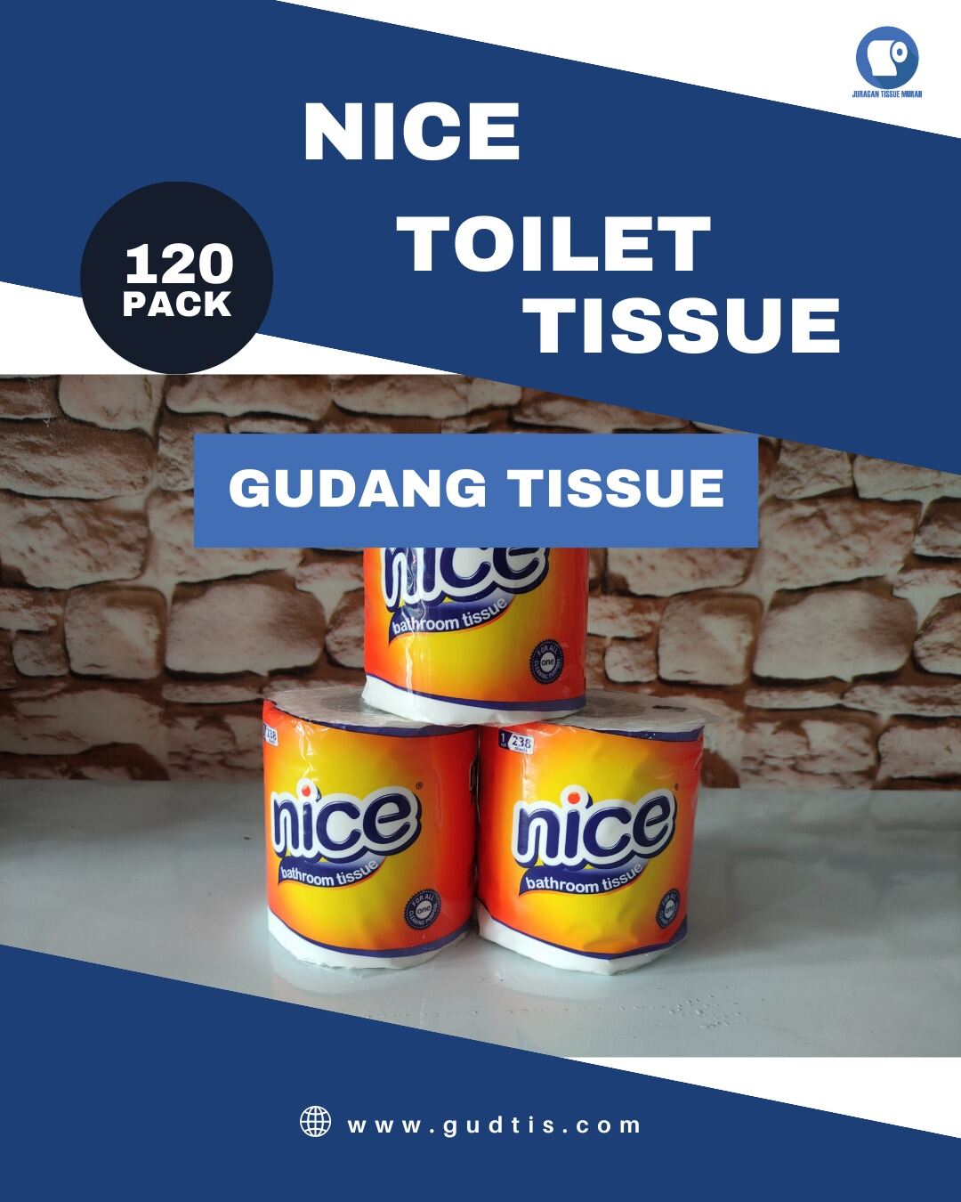 Nice roll 238 sheet - Tisu toilet - Tisu roll | Lazada Indonesia