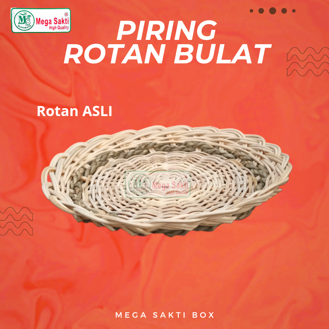 PIRING ROTAN BULAT ASLI / PIRING ANGKRINGAN / PIRING ESTETIK ROTAN ...