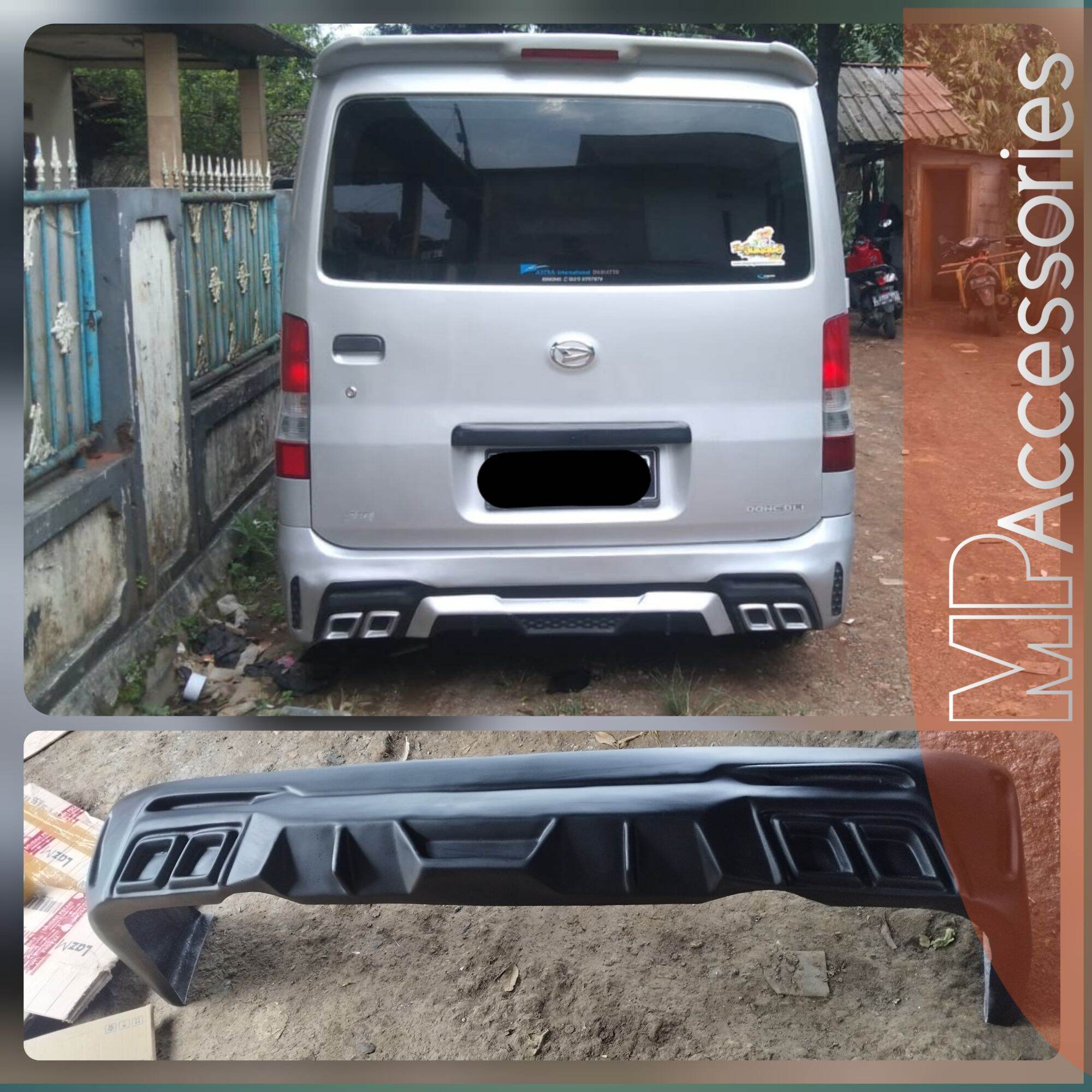 Bodykit Belakang Grandmax All type Model Expander Vazooma Berbahan ...