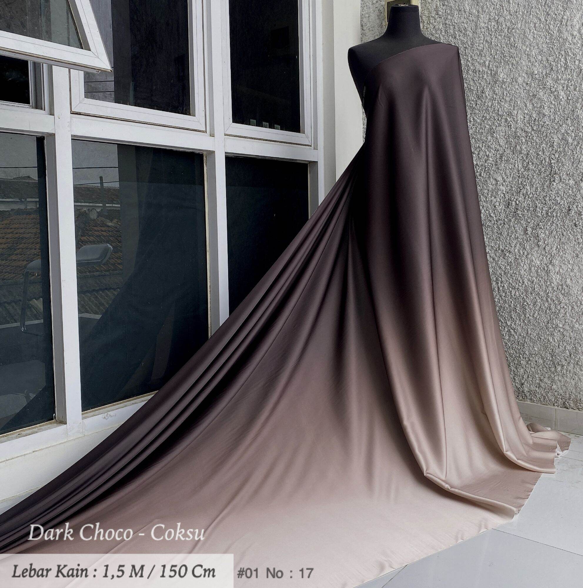 KAIN SILK GRADASI/OMBRE/gaun pesta,bridessmaid(harga per 50cm) | Lazada ...