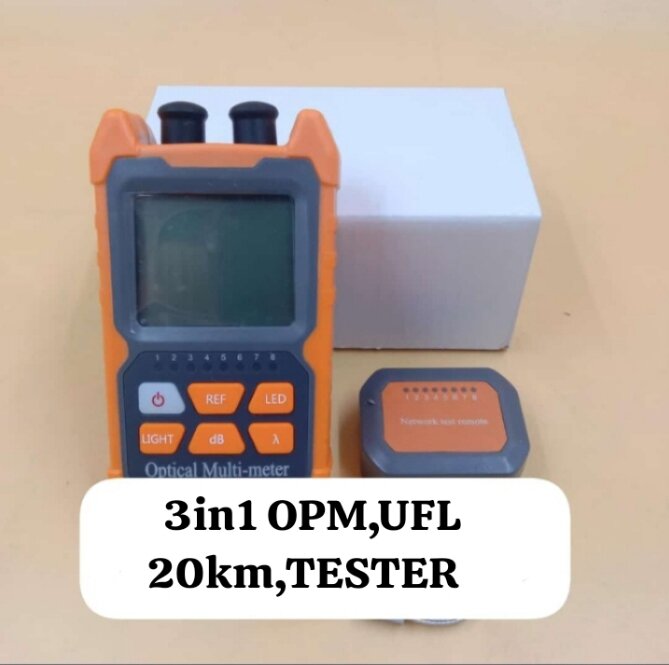 OPM mini 3 in 1 / optical power Meter 3 in 1 fiber optic | Lazada Indonesia