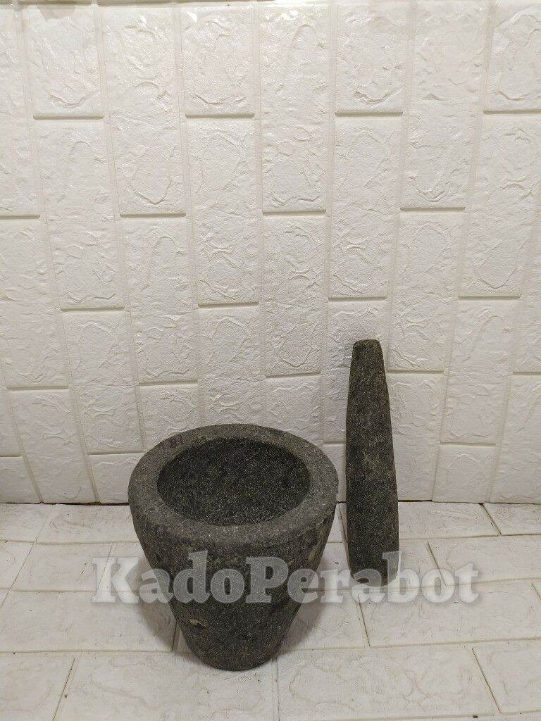 Tumbukan Batu Bubut Asli - Tumbukan Bumbu Dapur - Cobek Tumbuk Lumpang ...