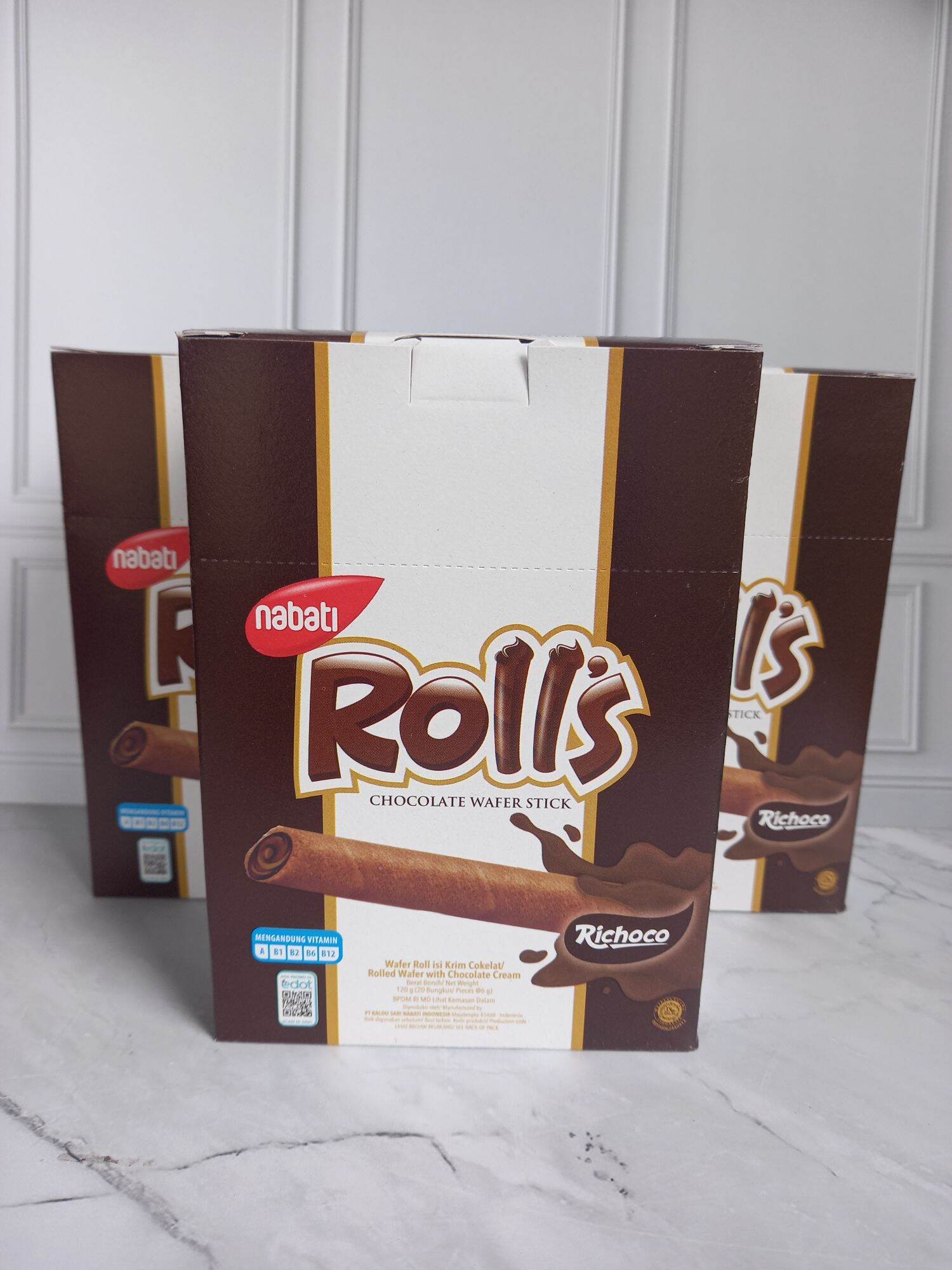 nabati roll chocolate wafer stick ( isi 20bungkus/box) | Lazada Indonesia