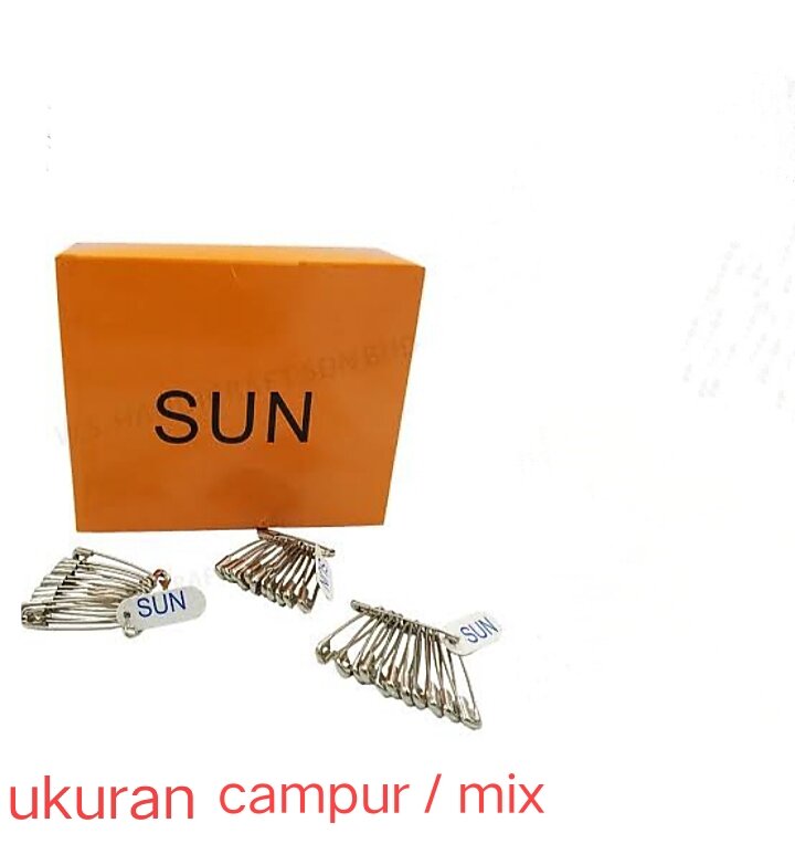 ( 1 PK ) PENITI SUN STAINLESS SILVER UKURAN CAMPUR | Lazada Indonesia