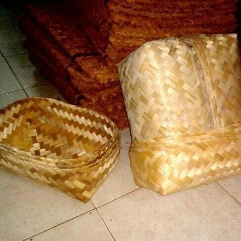 Besek bambu Tumbu Merpati BESAR, 10 Set / Pasang, 24x40x18 cm, grosir ...