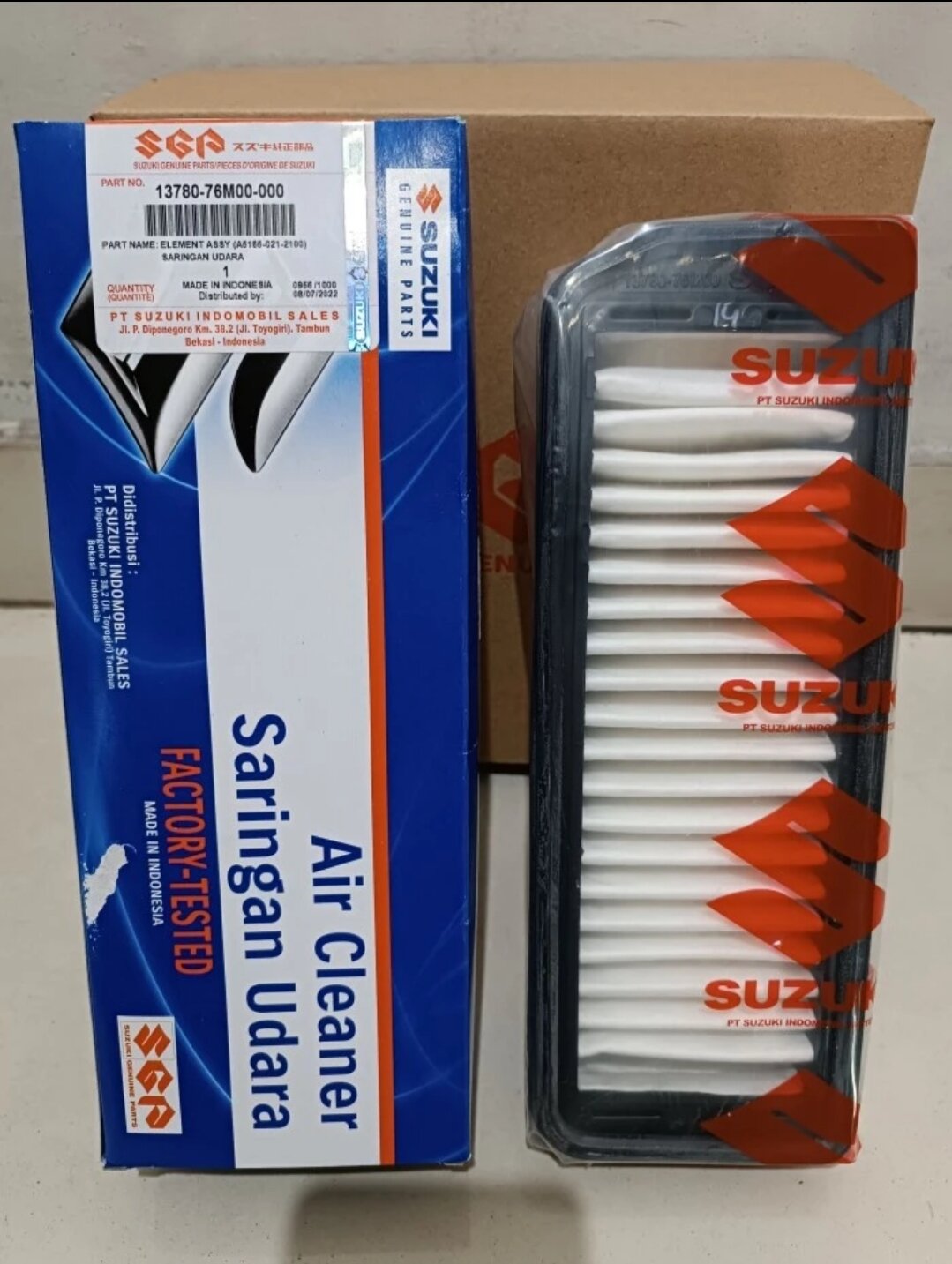 Air filter Udara Filter udara Suzuki Karimun Wagon R Original 13780 ...