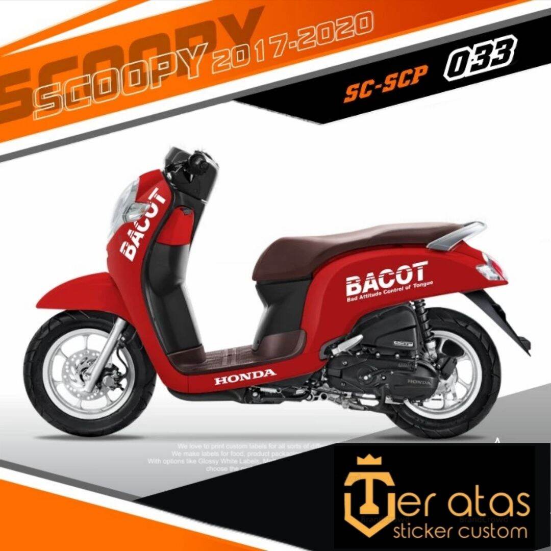 Sticker TULISAN BACOT motor Honda, Yamaha, Dll | Lazada Indonesia