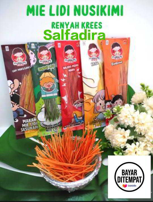 mie lidi nusikimi 10 pcs 5 varian rasa jajanan kekinian | Lazada Indonesia