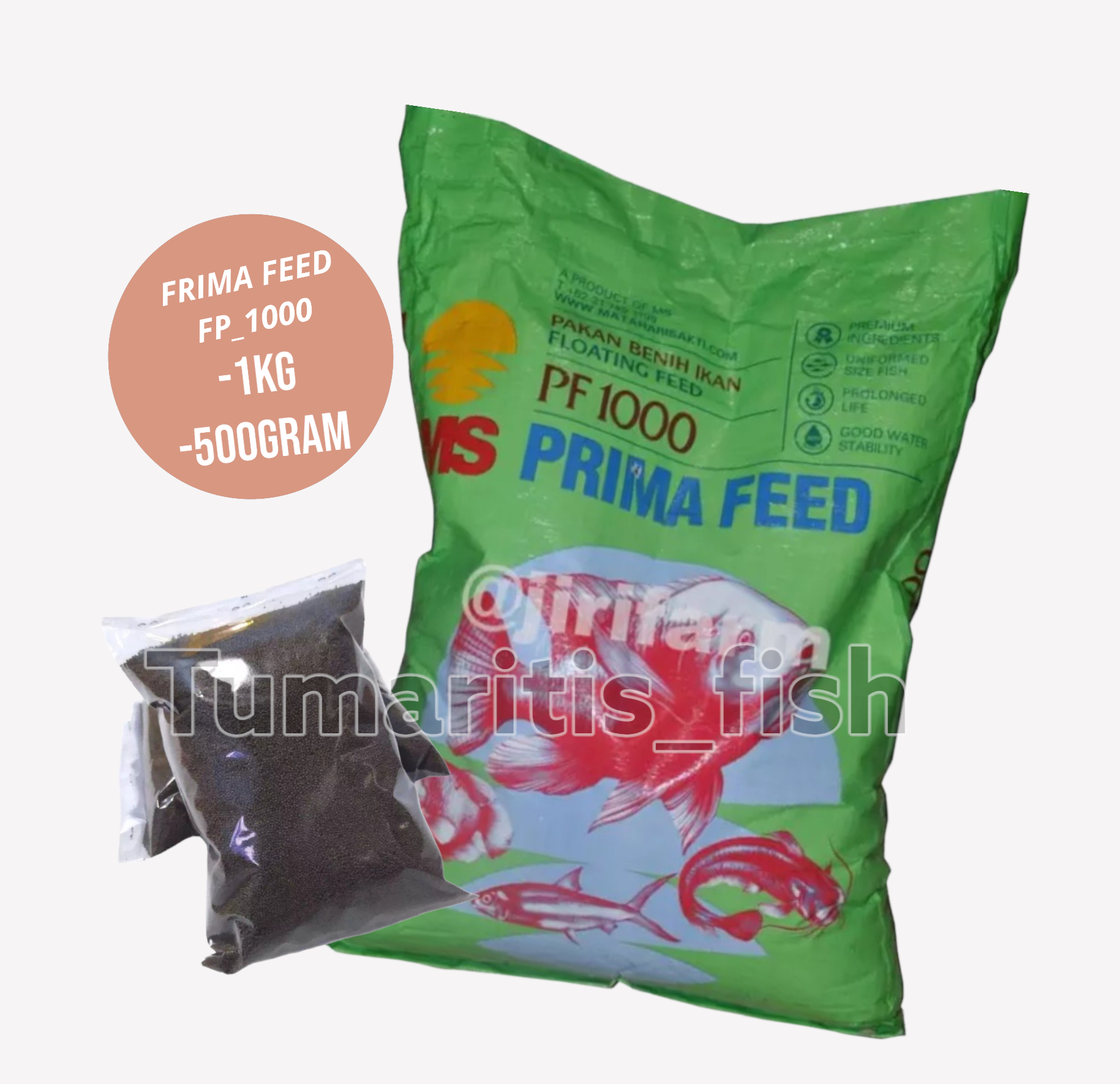 FP1000 makanan,pakan,pelet,Pur,anakan ikan kecil | Lazada Indonesia