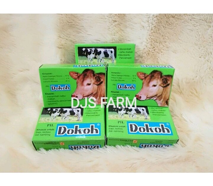 Pil Dokoh Eka Farma Vitamin Obat Penambah Nafsu Makan Hewan Ternak Sapi ...