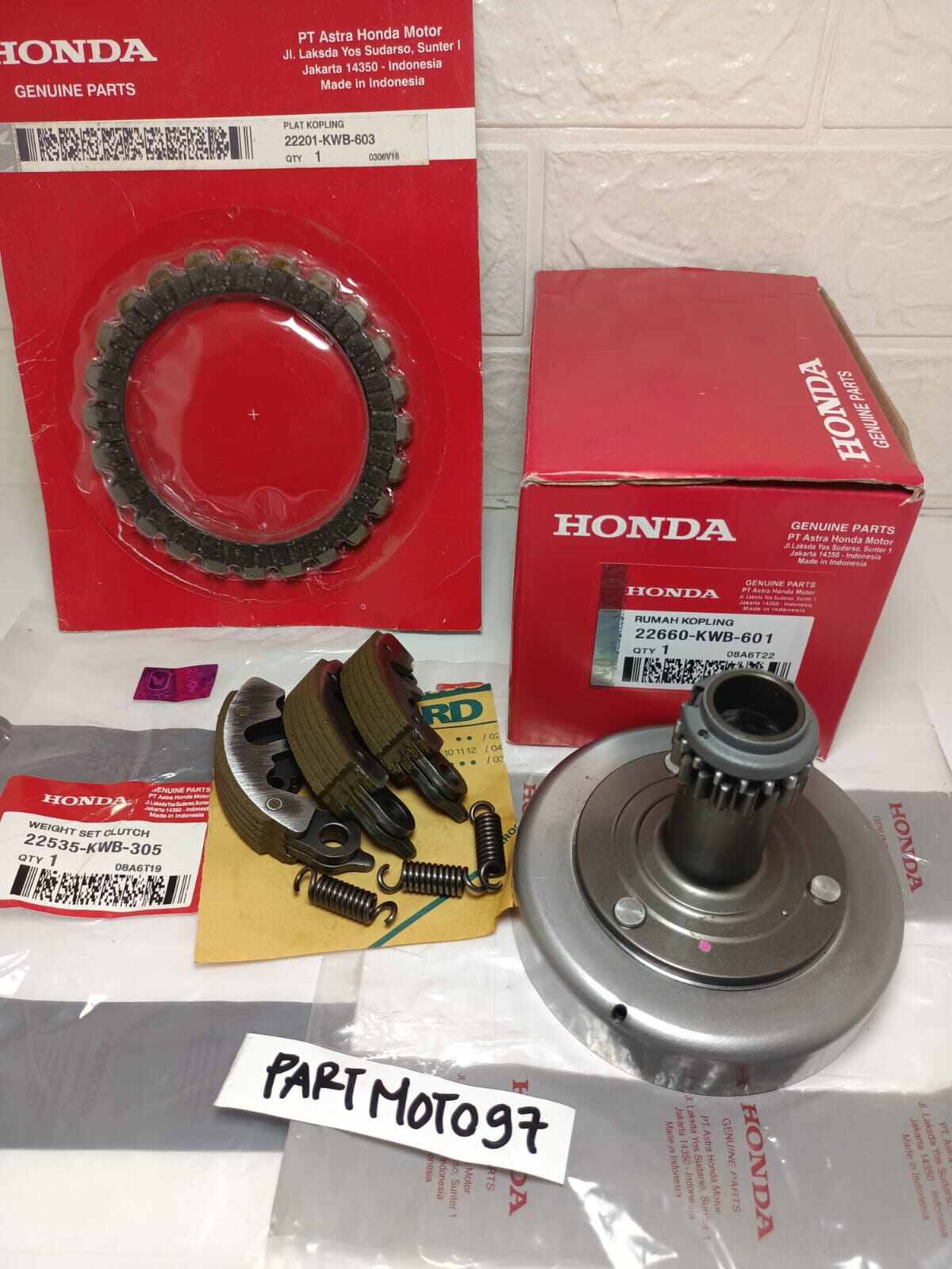 Paket Lonceng Ganda Otomatis Honda Blade 110/Revo Absolute/Revo Fit Karbu ORI HGP KWB | Lazada ...