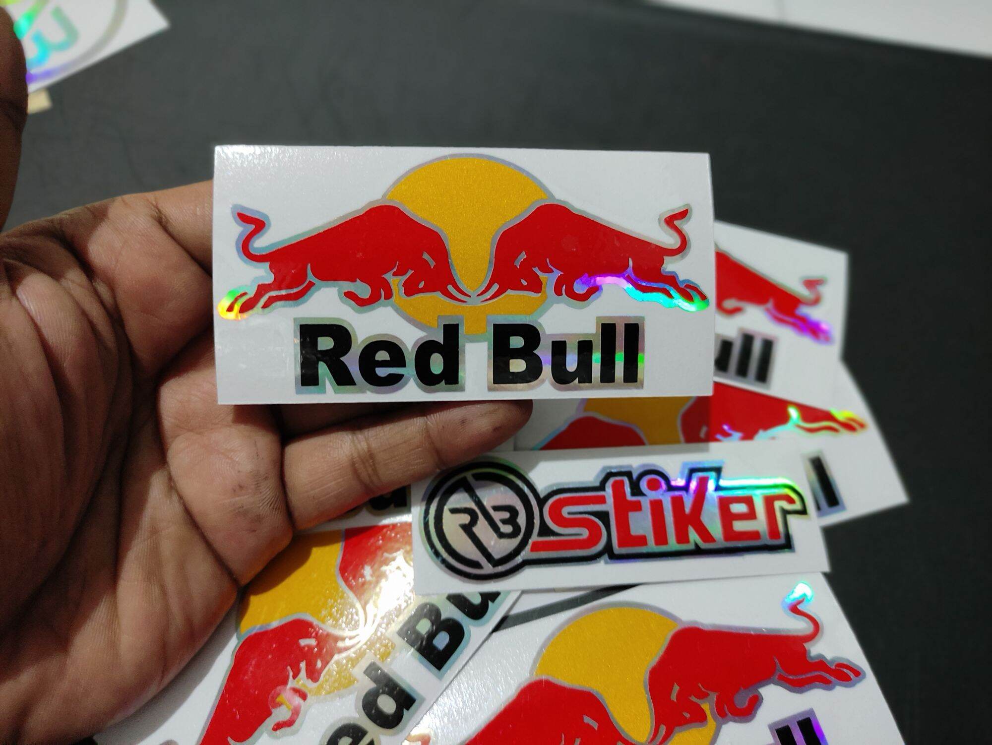 Stiker redbull cutting 10cm sticker red bull acesoris variasi motor ...