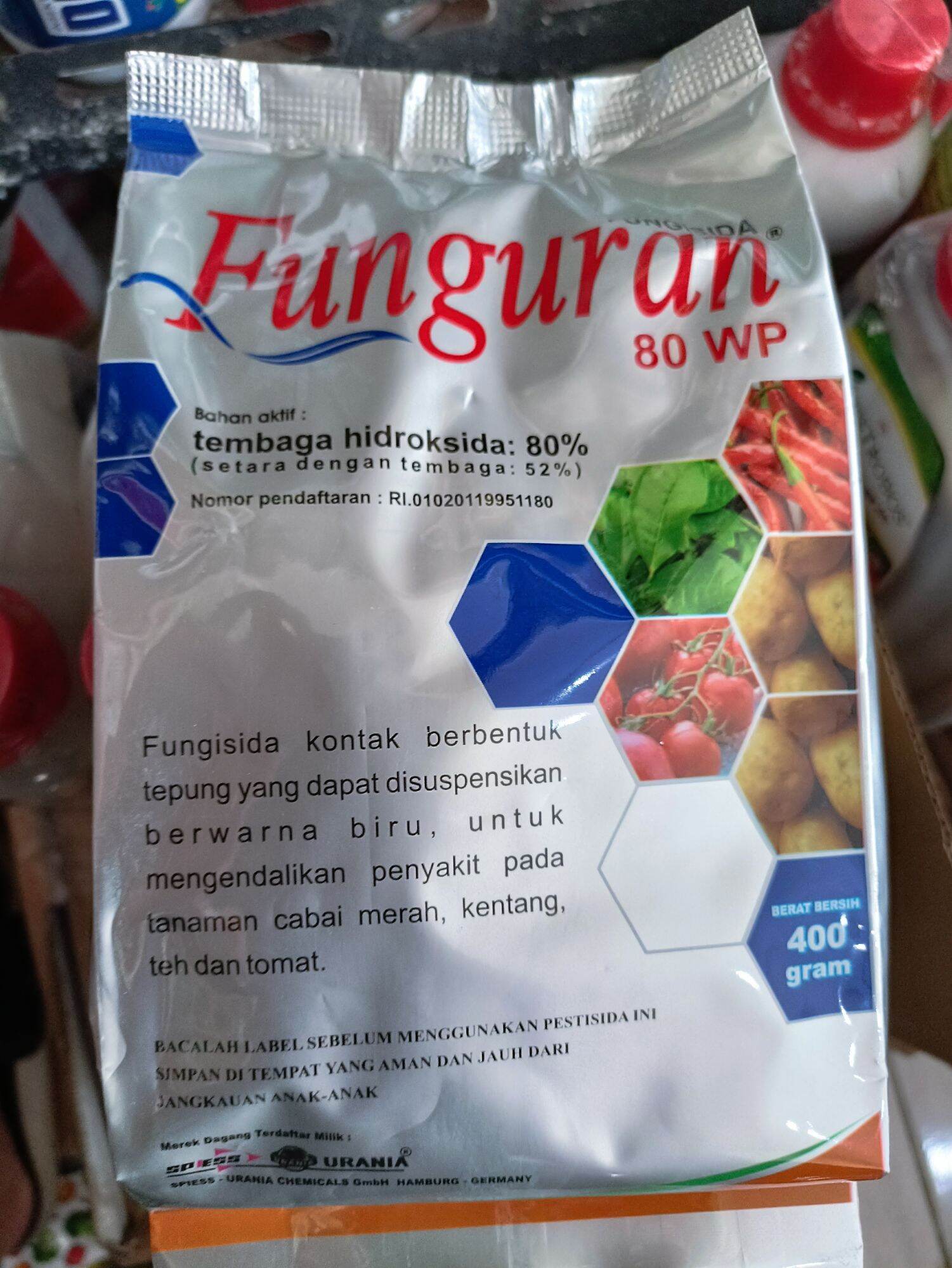 Fungisida Tembaga Funguran 80WP 400gram | Lazada Indonesia