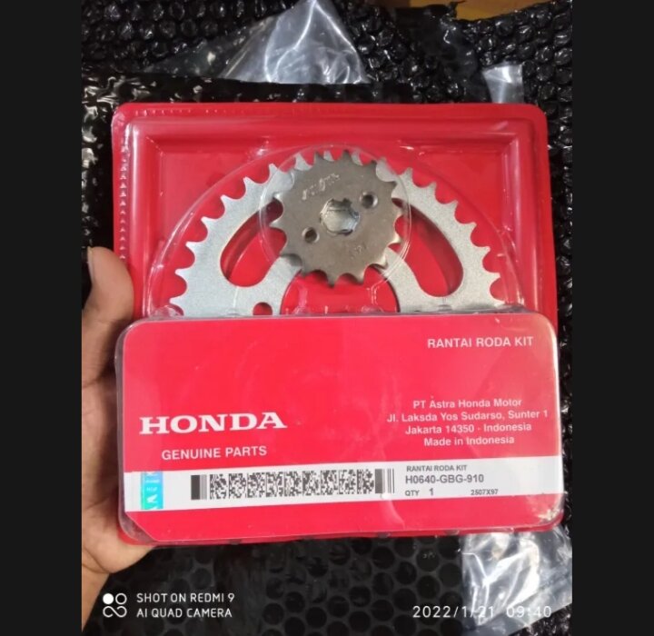 Gear set gearset paket rantai gir honda grand astrea grand legenda Gn5 ...
