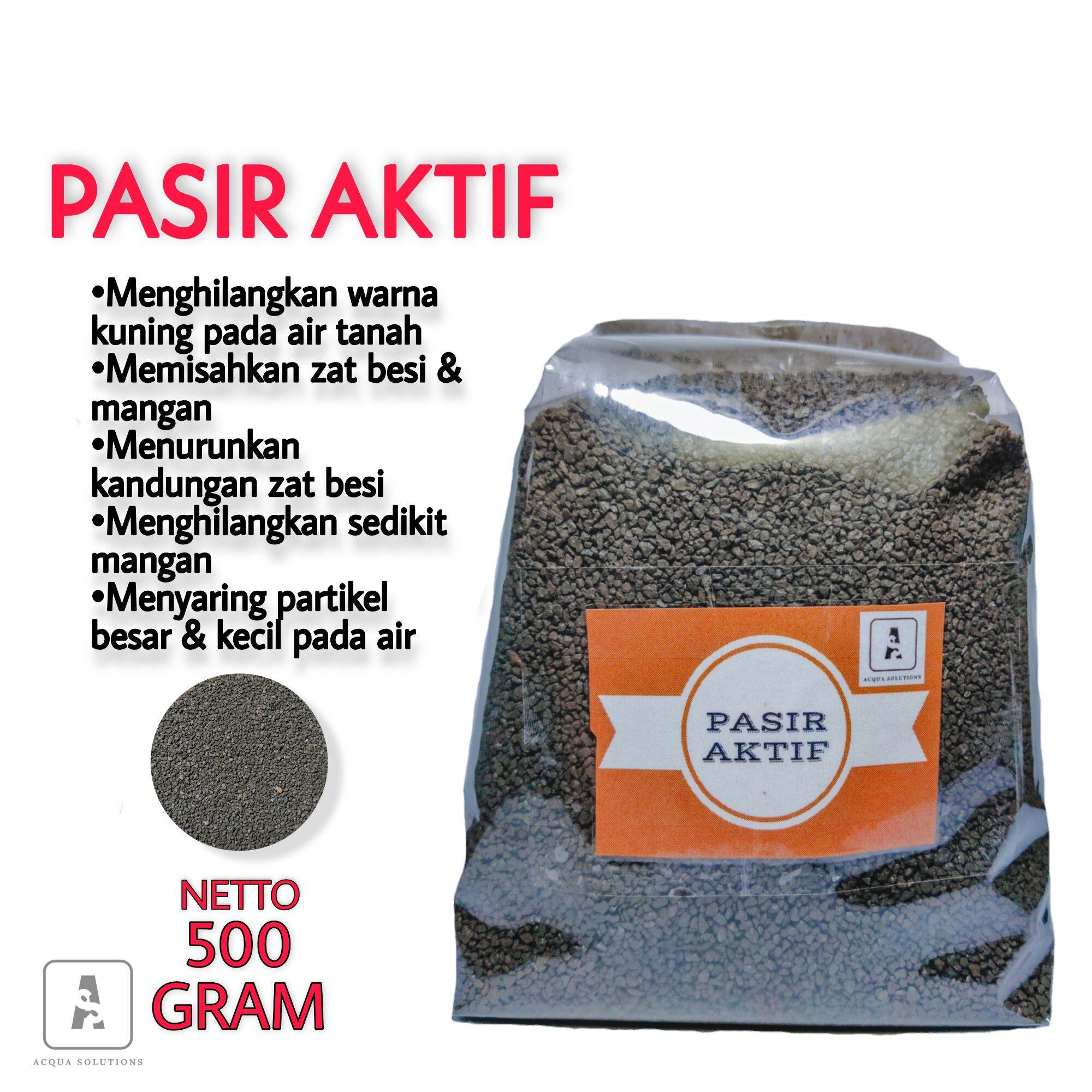 PASIR AKTIF 500 GRAM MEDIA FILTER SARINGAN PENJERNIH AIR SUMUR PDAM ...