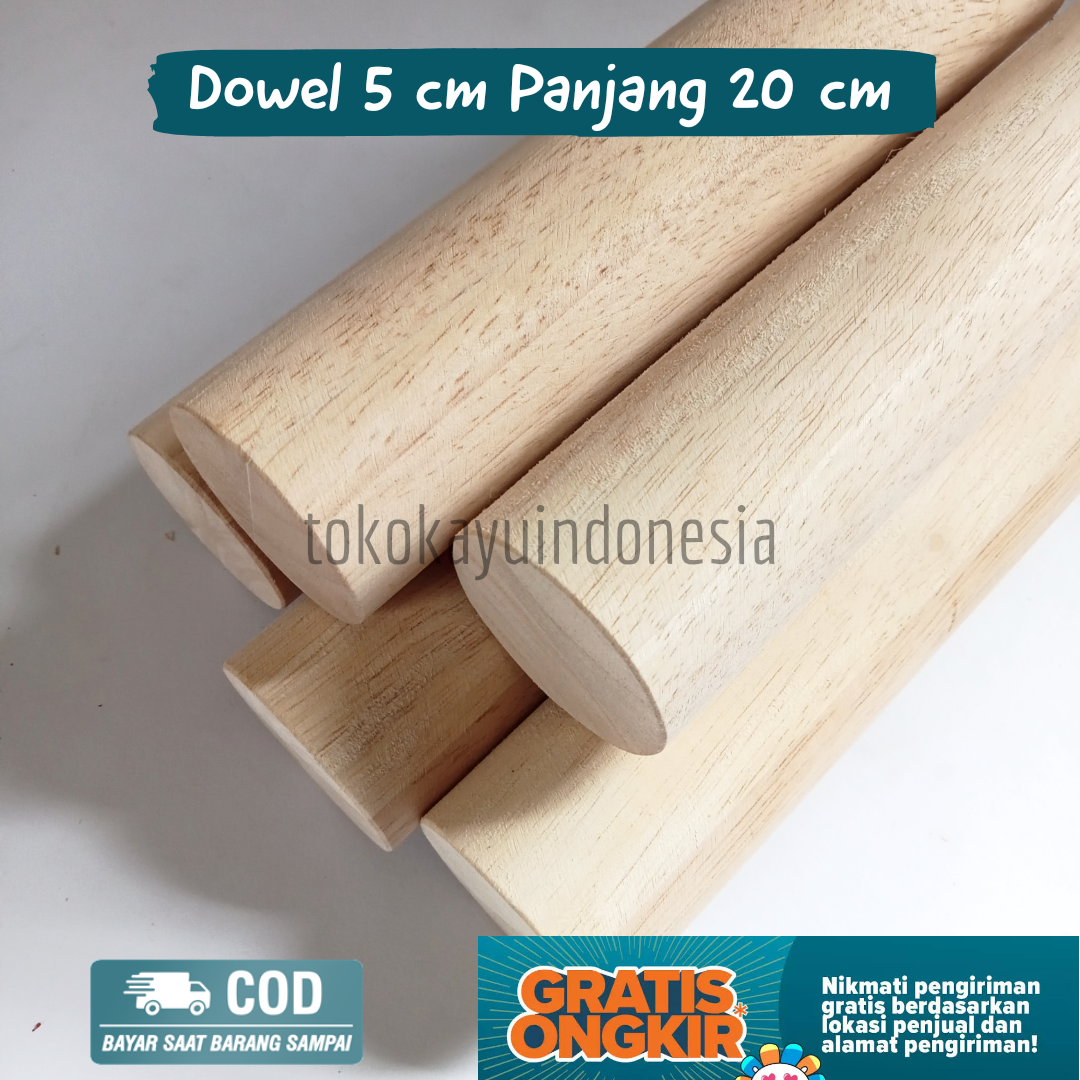 Dowel Kayu Pinus Diameter 5 cm Panjang 20 cm Toko Kayu Indonesia ...