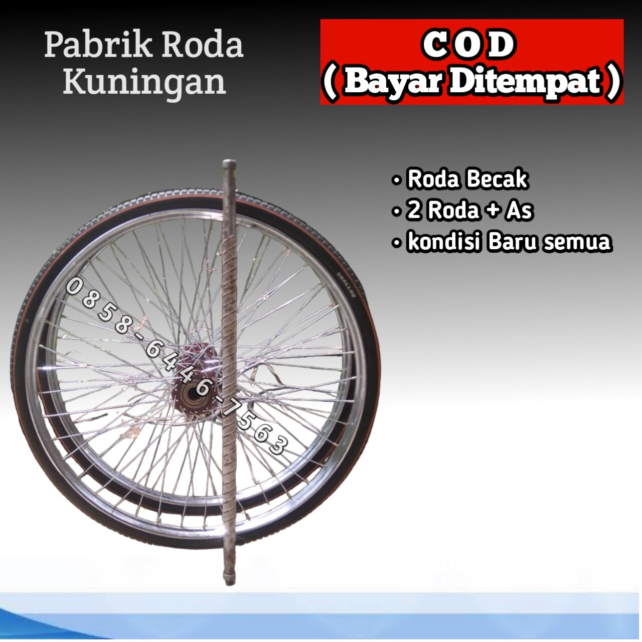 Roda Gerobak Becak | Lazada Indonesia