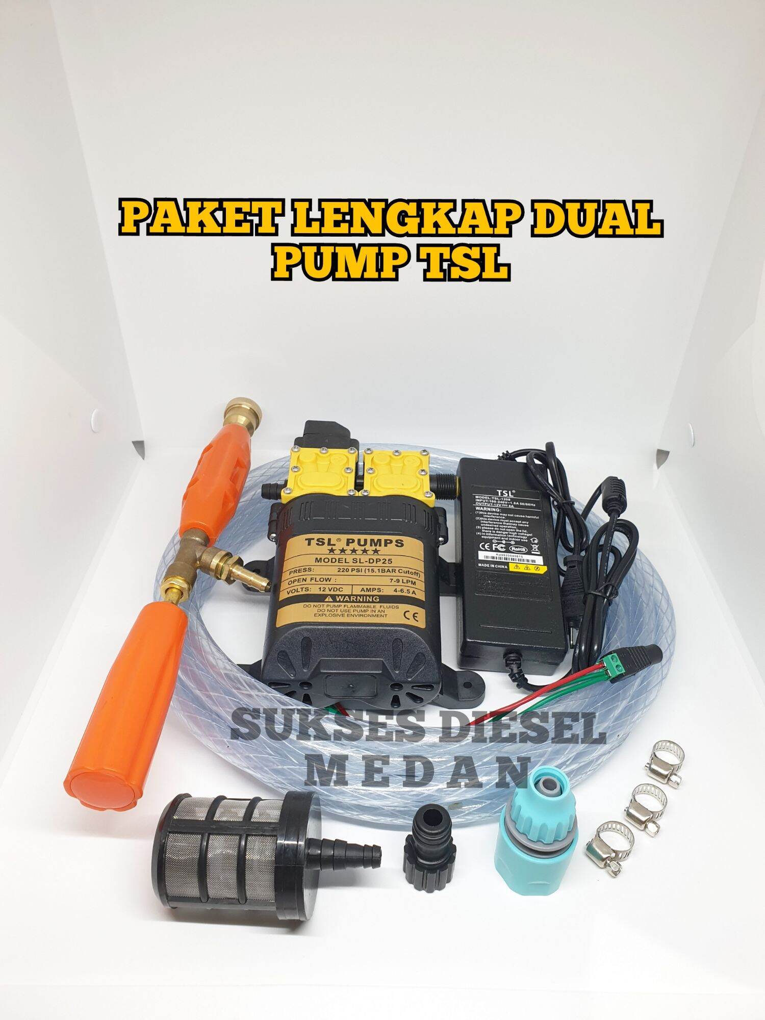 Dual Pump Double Pump Pompa Ganda Dinamo Sprayer Pompa Air (PAKET ...
