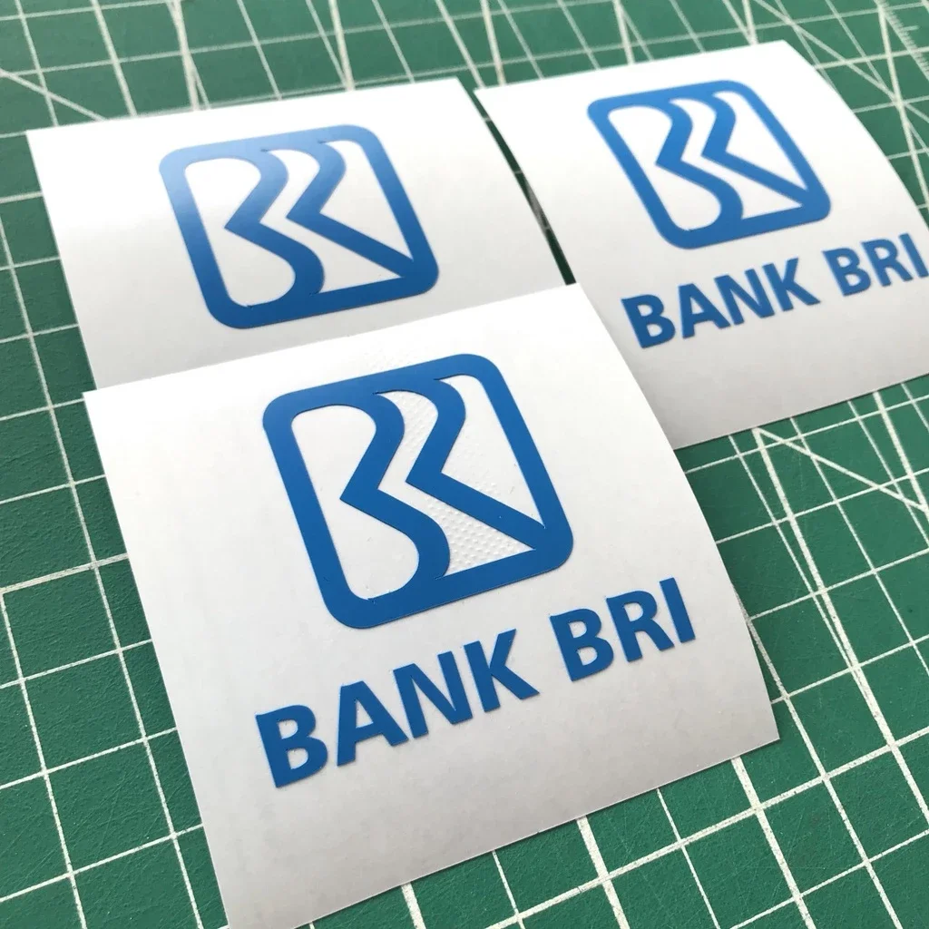 stiker cutting logo timbul bank BRI | Lazada Indonesia