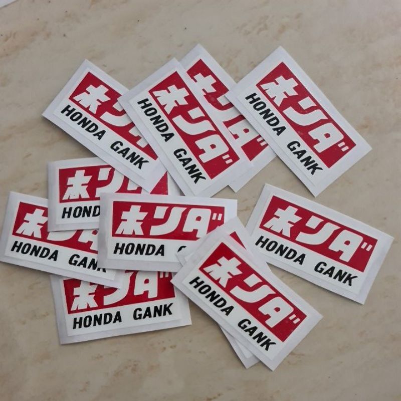sticker cutting honda gank | Lazada Indonesia