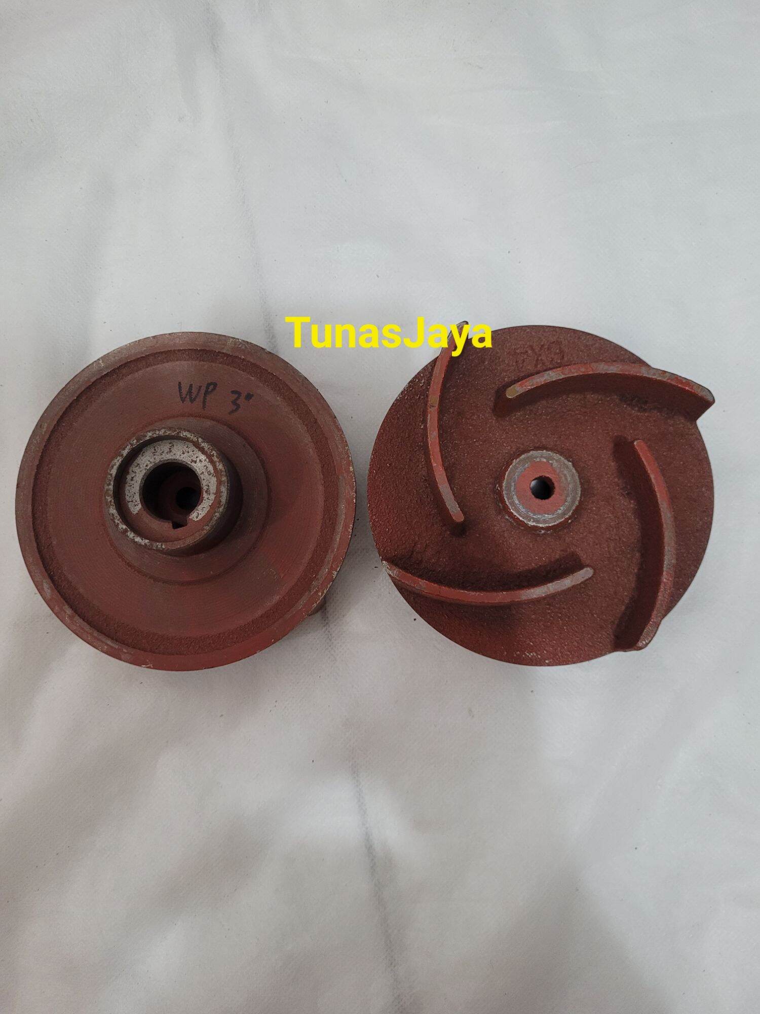 Kipas besi pompa air irigasi sawah 3"( WP80) Impeler alcon waterpump WP80 3"(Harga Perpcs ...