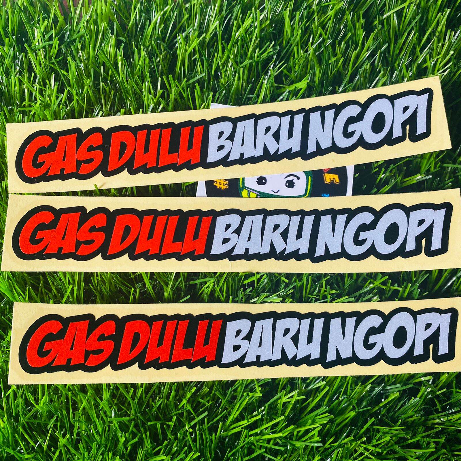 Sticker GAS DULU BARU NGOPI cuting sticker motor visor helm viral herex ...
