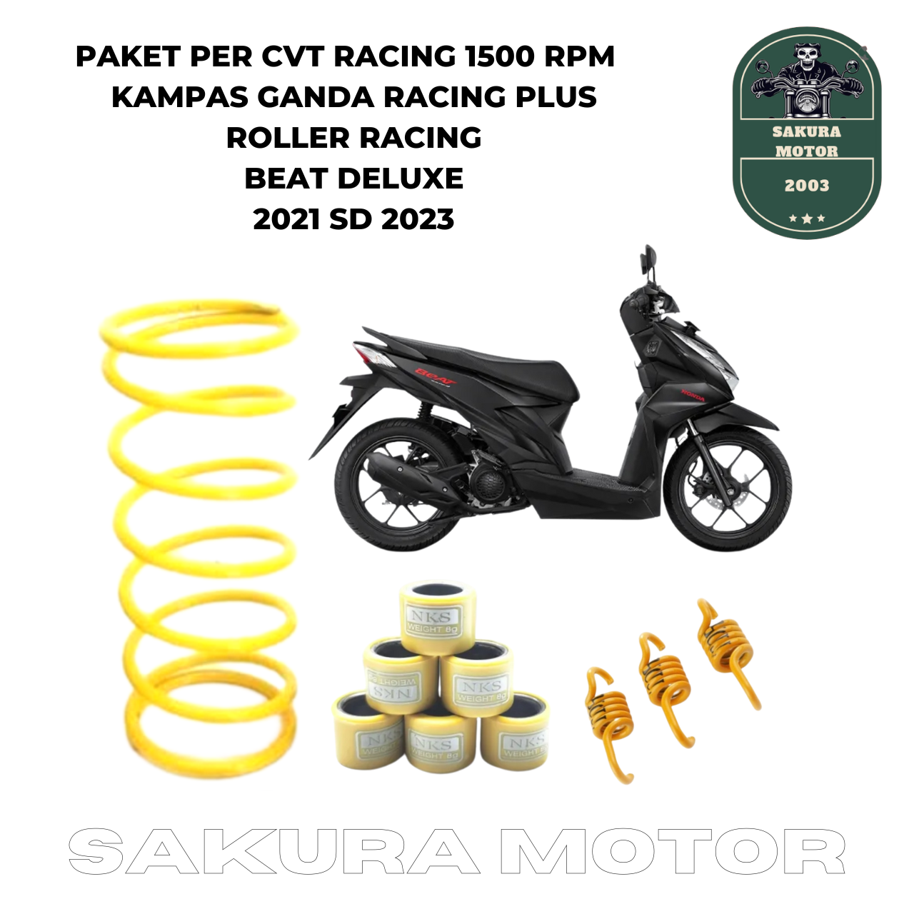 PAKET KIRIAN BEAT DELUXE BEAT NEW BEAT STREET GENIO PER CVT 1500 RPM ...