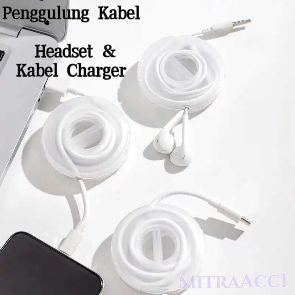 Kotak Penyimpanan Kabel Headset kabel Charger Organizer Tempat ...