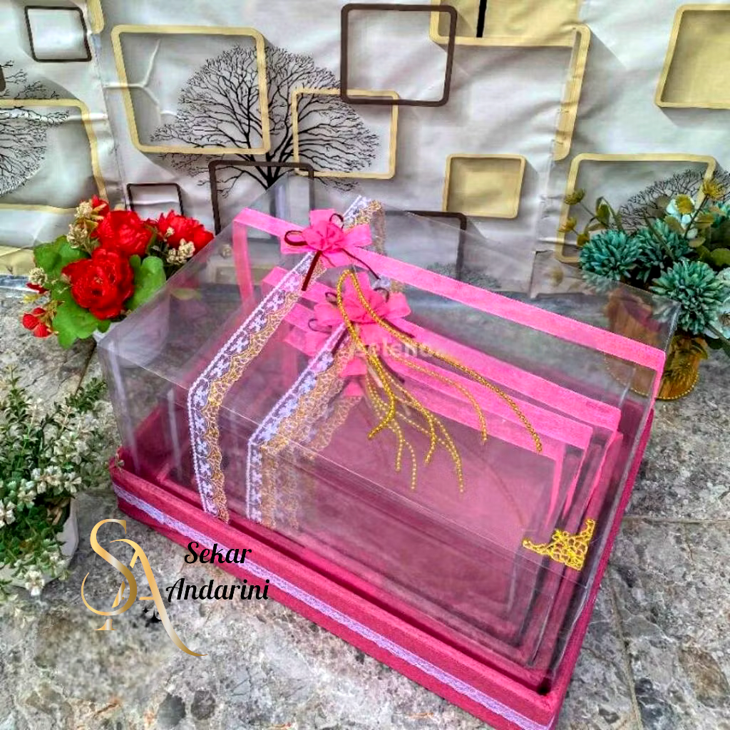 Box hantaran seserahan isi 4 tempat lamaran pernikahan mika LUXURY ...