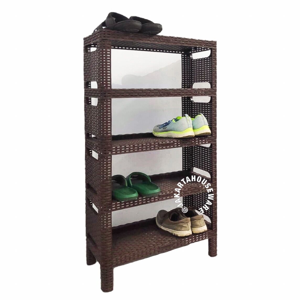 Rak Sepatu Rak Sandal Motif Rotan Tabitha | Lazada Indonesia