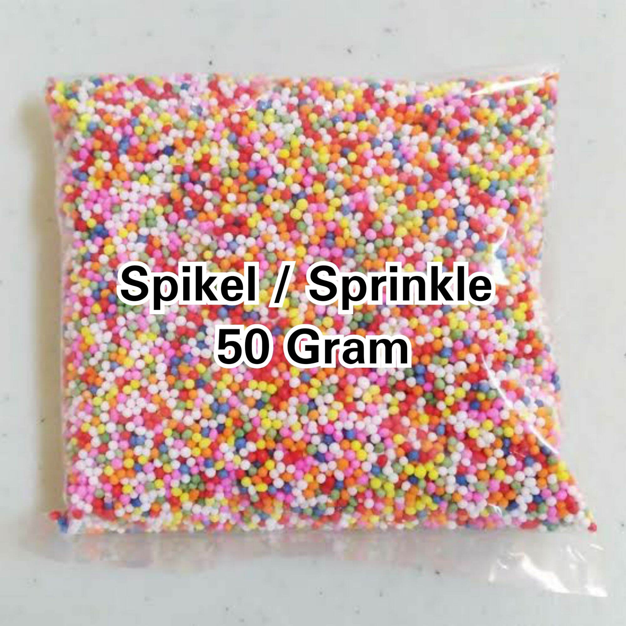 Spikel 50 Gram / Sprinkle Trimit Warna Warni Topping Hiasan Makanan Kue ...