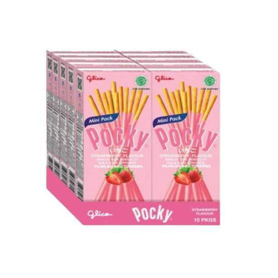 Pocky Mini Stick 1 Pack Glico Wafer Half Salut 10 Pcs Cokelat Biskuit ...